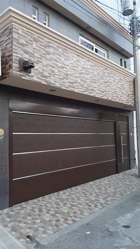 Porton Diseño Tejado Puertas De Garaje Metalicas Puertas Para