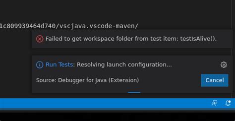 Error Failed To Get Workspace Folder From Test Issue Microsoft Vscode GitHub