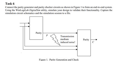 Solved Task 6 Connect The Parity Generator And Parity