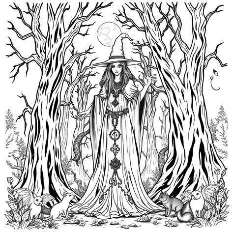 Best Witch Coloring Pages Free Printable Pdf