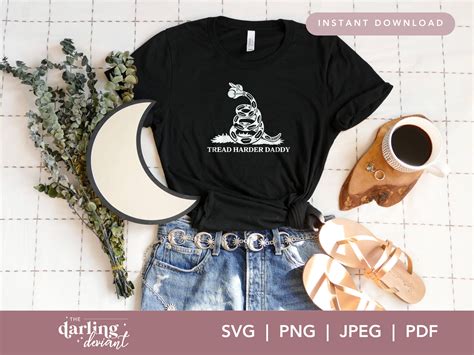Tread Harder Daddy SVG Progressive Svg Png Leftist Cut Files Digital Download Free Commercial