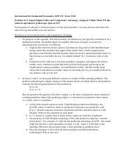 Ps InputOutput Pdf International Environmental Economics EEP Econ C Problem Set