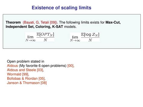 Interpolation Method And Scaling Limits In Sparse Random Graphs Ppt Download