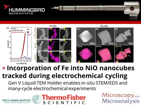 Incorporation Of Fe Into Nio Nanocubes Tracked During Electrochemical Cycling Hummingbird