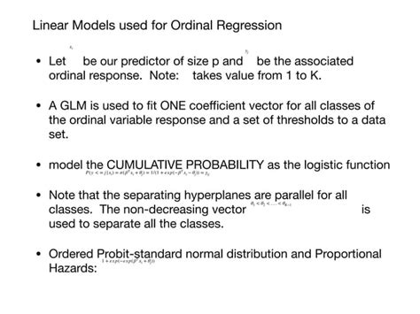 Logistic Ordinal Regression Pdf Technology And Computing