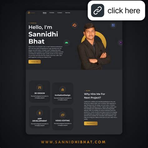 Sannidhi Bhat On Linkedin Projects Webdesign Webdevelopment Portfolio Freelancer