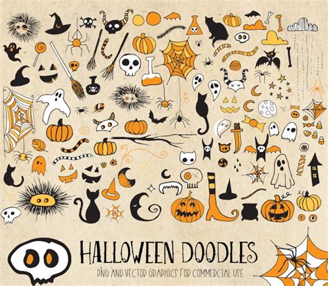 Halloween Doodle Art