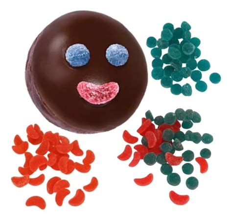 2 Moldes De Boquitas Y Ojitos De Gomitas Para Paleta Payaso Blanco Meses Sin Interés