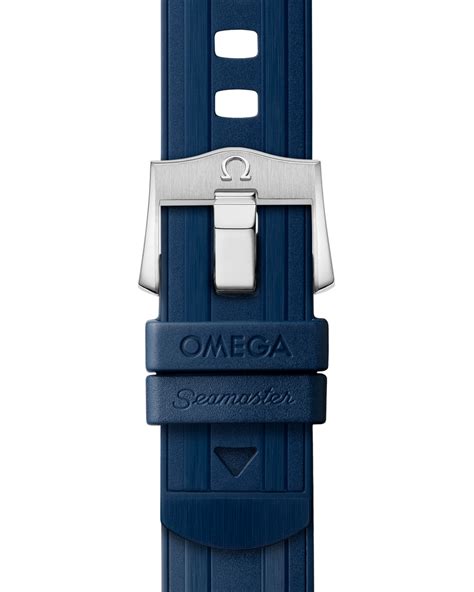 Watch Straps Seamaster Diver 300m Blue Rubber Strap With Pin Buckle