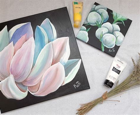 Цветы акрил