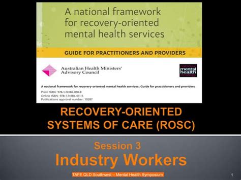 Mental Health Symposium Session 3 Recovery Oriented Systems Of Care Pptx