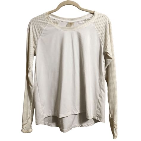 Calia By Carrie Underwood Womens Top Cream Xs Raglan Sleeve High Low