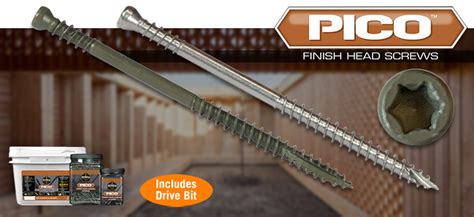 Pico Finish Head Wood Screws