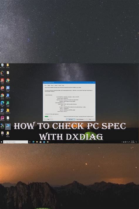 How To Check Pc Specs With Dxdiag