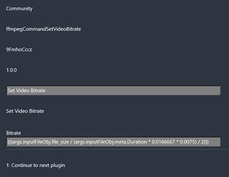 trying to set video bitrate with tdarr flow r tdarr