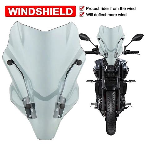 Windscreen Windshield For Yamaha Mt 07 Mt07 2022 2022 2023 Motorcycle