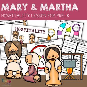 Mary And Martha A Preschool Character Lesson On Hospitality Free