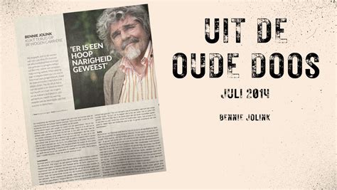 Bennie Jolink kijkt terug op bewogen carrière MIJN Magazine