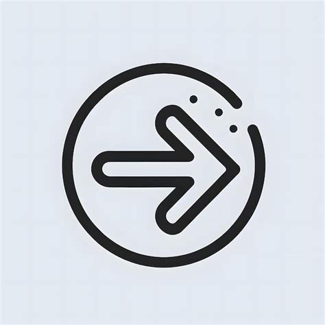 Right Arrow Icon Navigation Symbol Directional Element For Uiux Design Arrows And Navigation