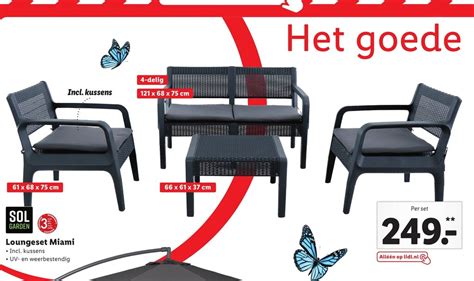 Loungeset Miami Aanbieding Bij Lidl