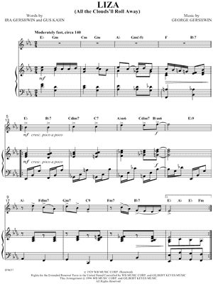 Liza Sheet Music By George Gershwin