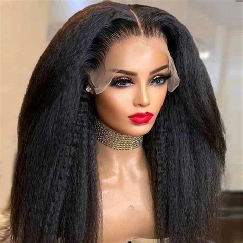 360 Lace Frontal Wigs Kinky Straight Hd Lace Front Human Hair Wigs Pre