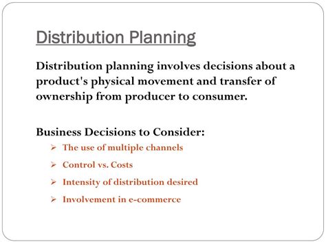 Ppt Distribution Planning Powerpoint Presentation Free Download Id1637412