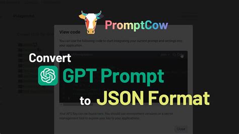 how to copy and paste the json gpt prompt file from the openai