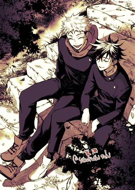 Fushiguro Megumi And Itadori Yuuji Jujutsu Kaisen Drawn By Youjo