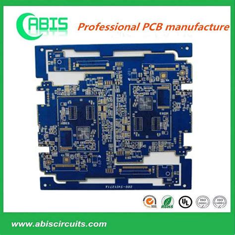 shenzhen smart phone main board routing enig blue printed circuit board