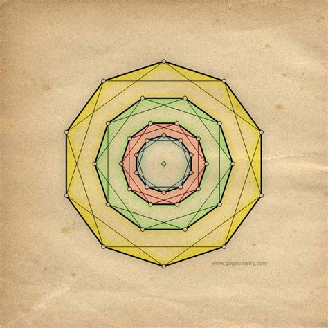 Geometric Art Decagons And Pentagons