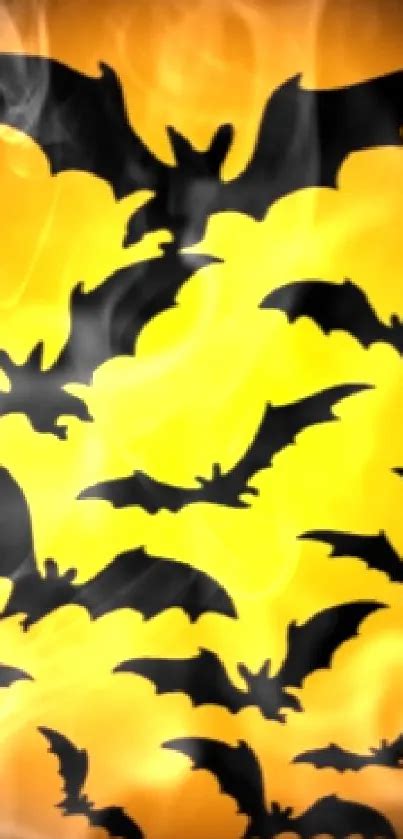 Halloween Bats Silhouette Wallpaper Free Download