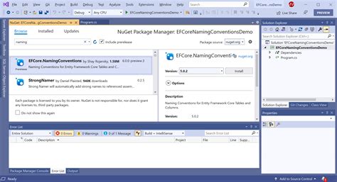 Ef Core Naming Conventions Getting Started Efcore Naming