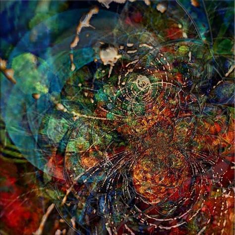 Particle Accelerator Art Abstract Painting