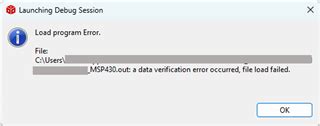 MSP G Load Program Error Using MSP FET MSP Low Power Microcontroller Forum MSP Low