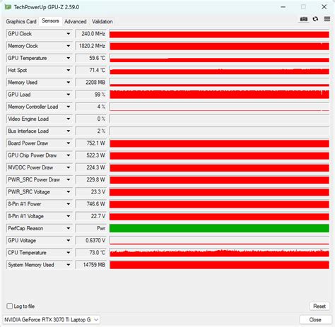 Locked Low Gpu Clock Nvidia Geforce Rtx 3070 Ti Laptop Gpu R Gpurepair