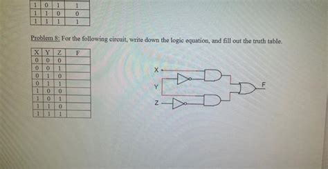 Solved Problem For The Following Circuit Write Down The Chegg