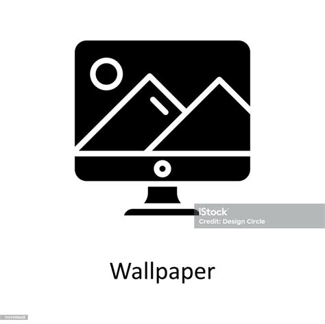 Wallpaper Vector Solid Icon Design Illustration Cloud Computing Symbol On White Background Eps