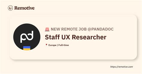 Hiring Staff Ux Researcher Pandadoc