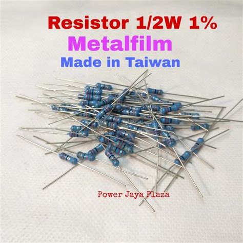 Jual Resistor 30k Ohm 1 2 W 1 Made In Taiwan Metalfilm 0 5w Kota