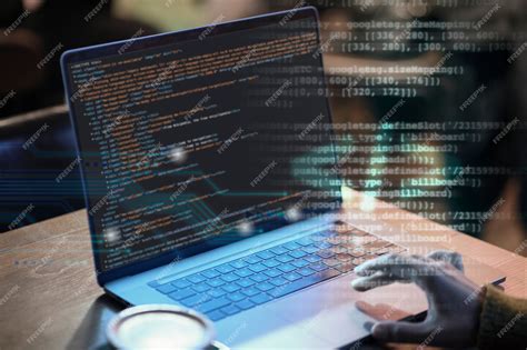 Концепция коллажа Html и Css с человеком Бесплатно Фото