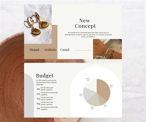 Minimalist Powerpoint Slide Template Digital Download PPT Slideshow Neutral And Feminine