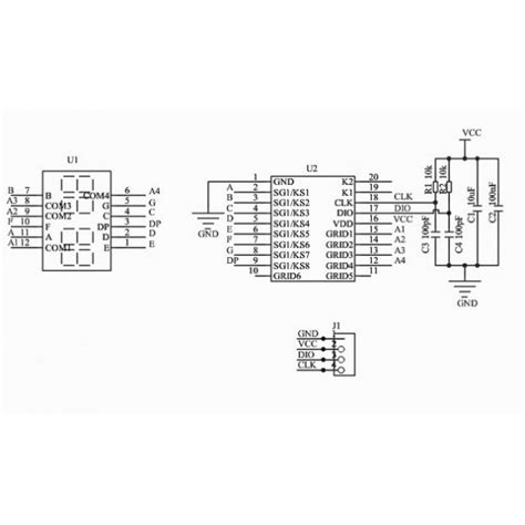 Afficheur 4 Chiffres à Segments Led Avec Driver I2c