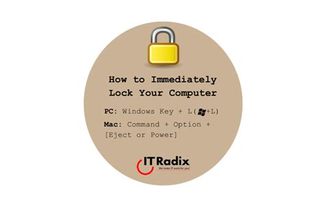 tech tip how to immediately lock your computer it radix nj