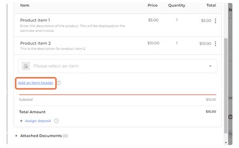 Create An Invoice With Hidden Line Item Prices Thryv