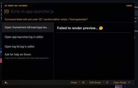 Linux App Browser And Removing Script From Inside Of Kit · Issue 1147