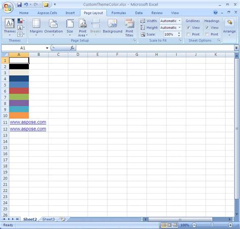 Excel Themes And Colorsdocumentation