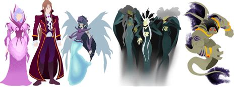 My Redesign For The Villains Minus The Bald Circle Who Are Wip And The