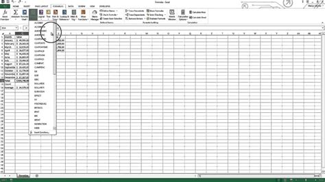 excel 2013 tutorial sum average and count formulas youtube