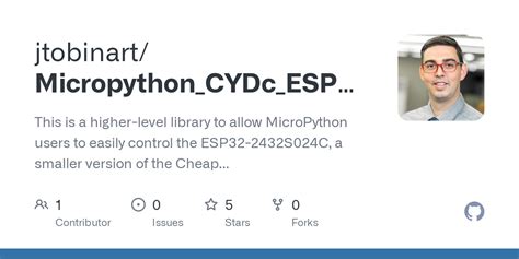 Github Jtobinart Micropython Cydc Esp S C This Is A Higher Level Library To Allow